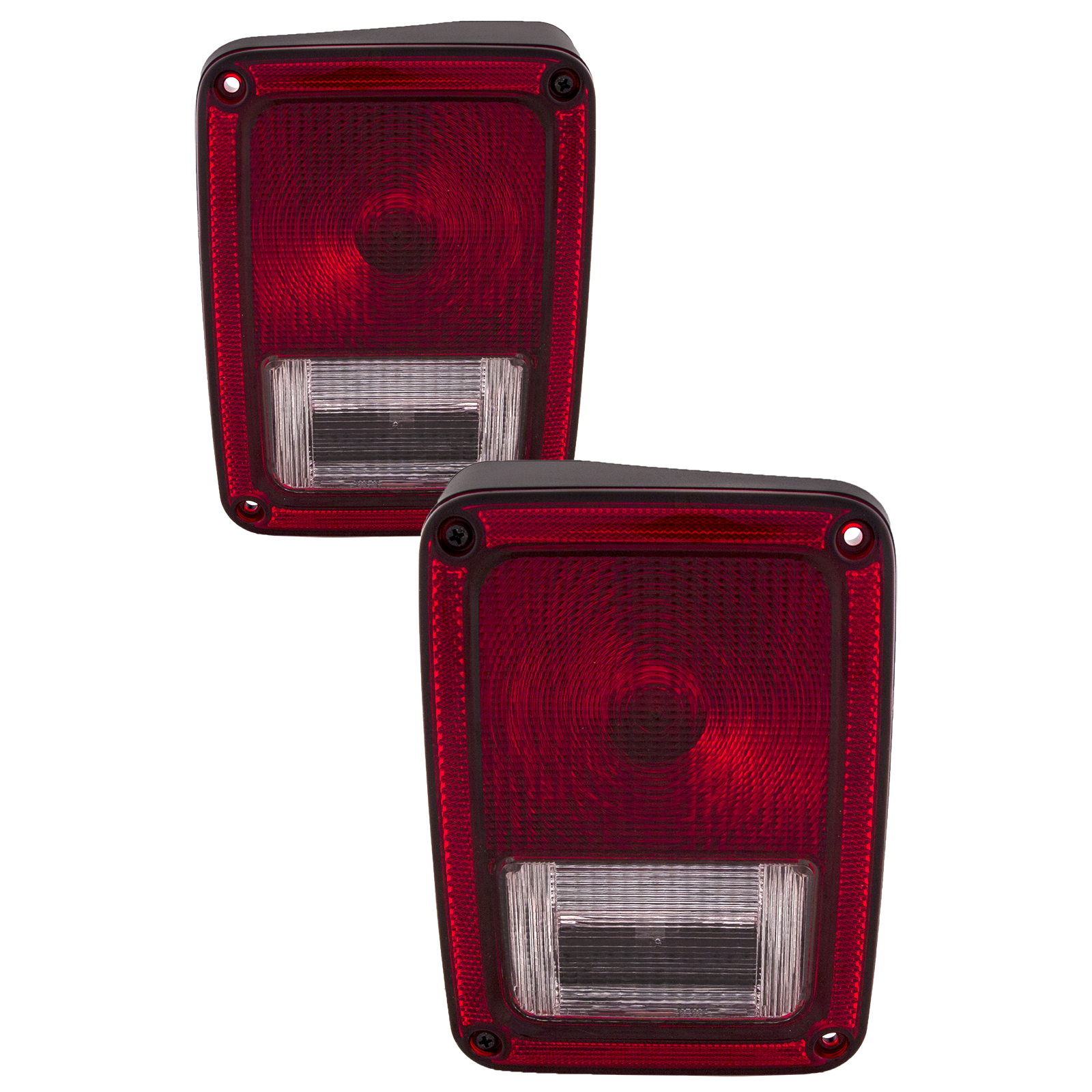 Tail Light Pair Fits 07-18 Jeep Wrangler All Models CAPA Certified Rear ...