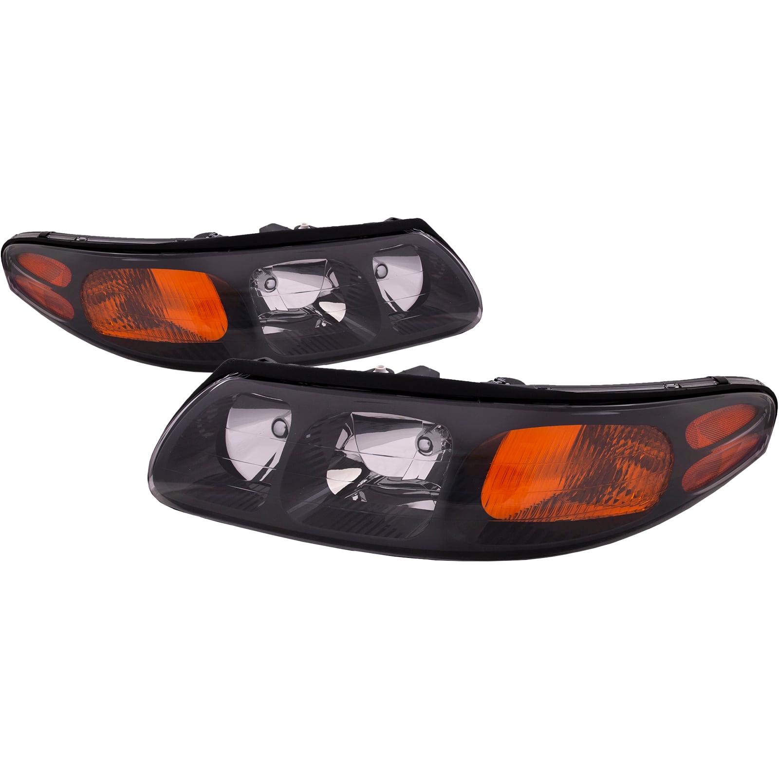 Left and Right Headlights Fits Pontiac Bonneville 00-04 Headlamp Halogen