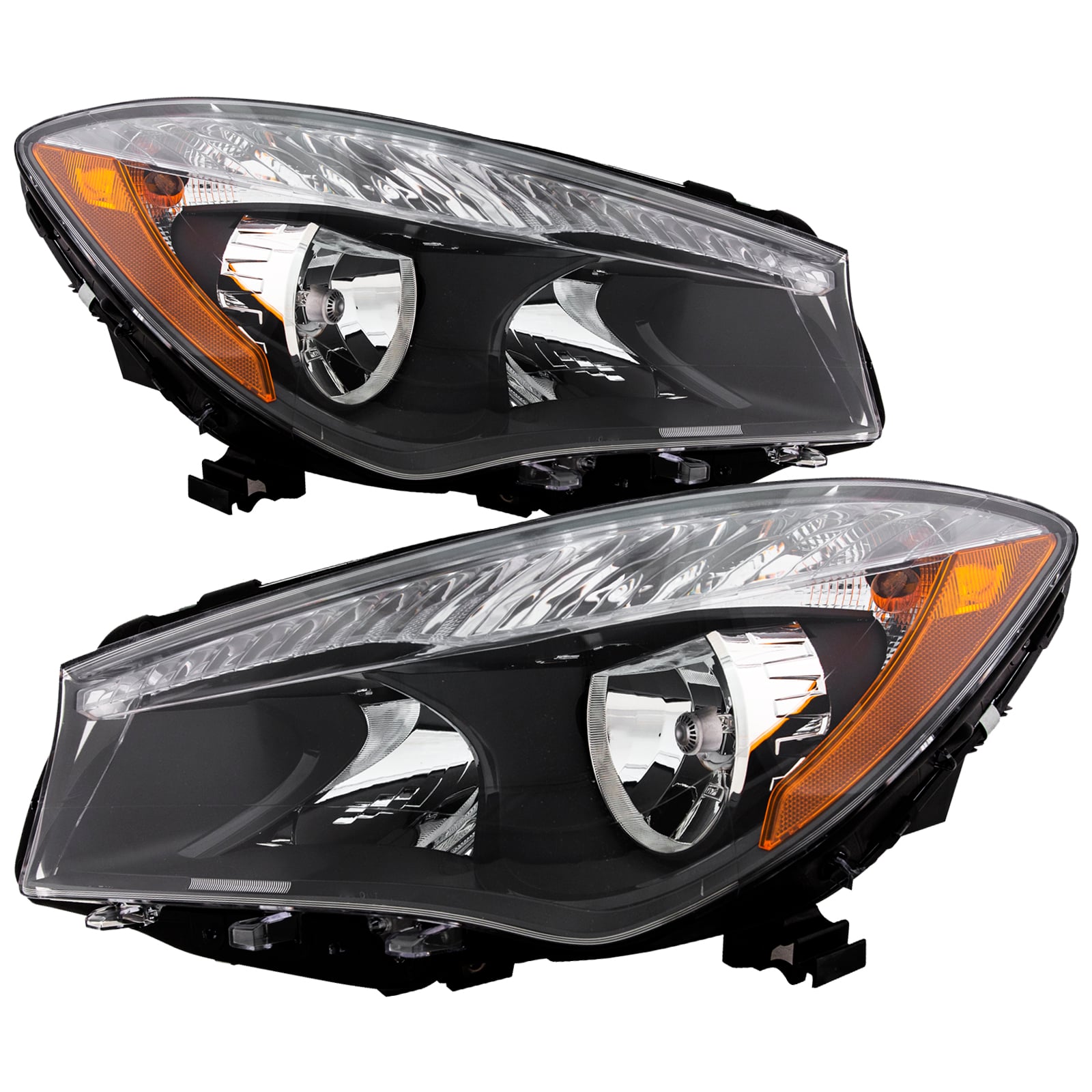 Headlight Halogen CAPA Certified Left And Right Pair Fits 2014-2019 ...