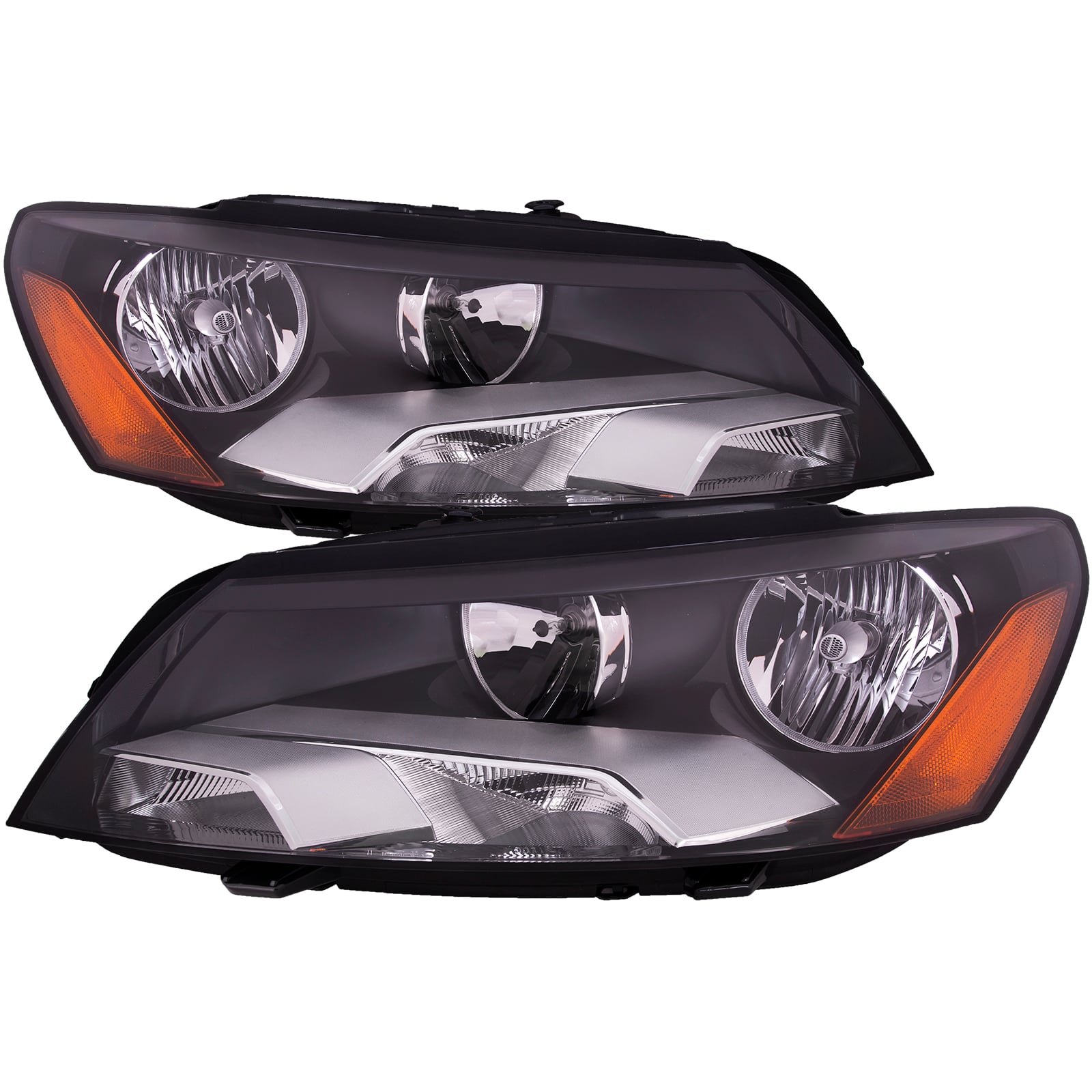 Headlight CAPA Certified Left And Right Pair Fits 2011-2015 Volkswagen ...