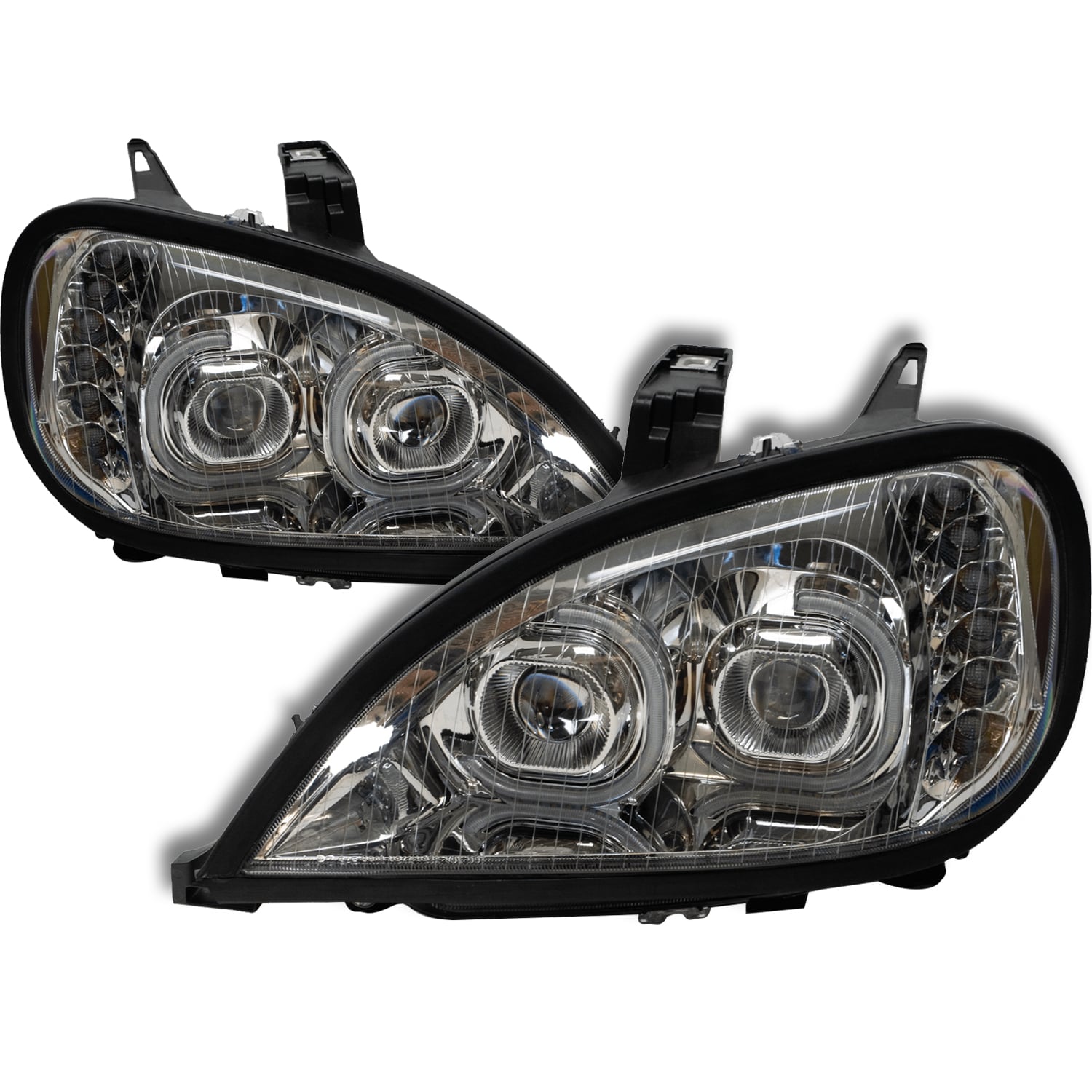 1996-2020 Freightliner Columbia Performance LED Headlight Chrome Pair