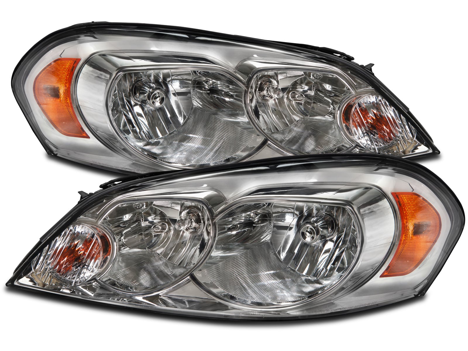 PERDE Chrome Housing Halogen Headlights Compatible with 06-13 Chevrolet ...