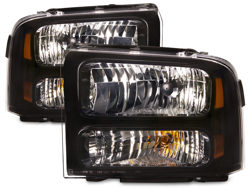 Safari Cheetah 2007-2008 Motorhome RV Left and Right Black Halogen ...