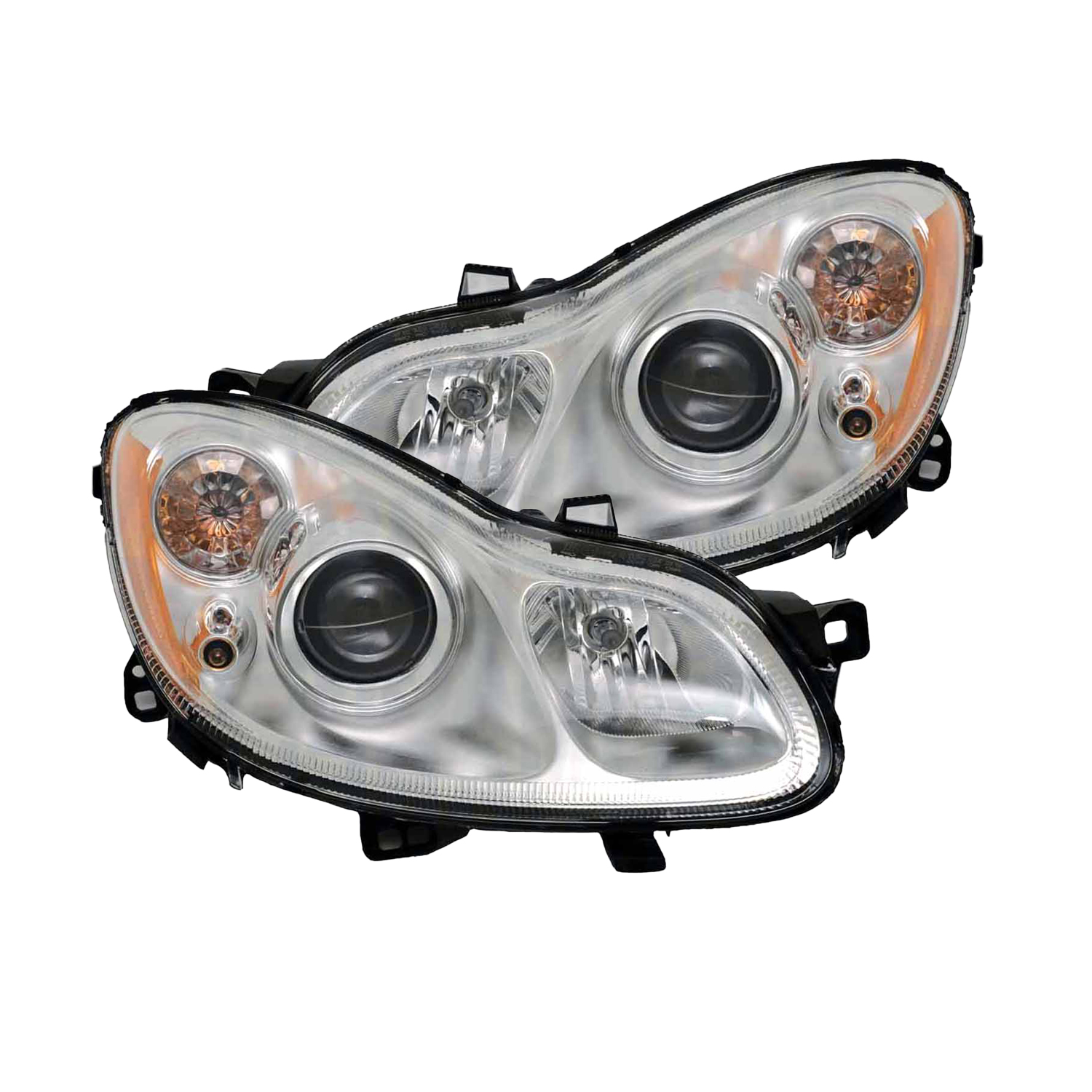 Driver & Passenger Headlight For 08-13 Smart Fortwo