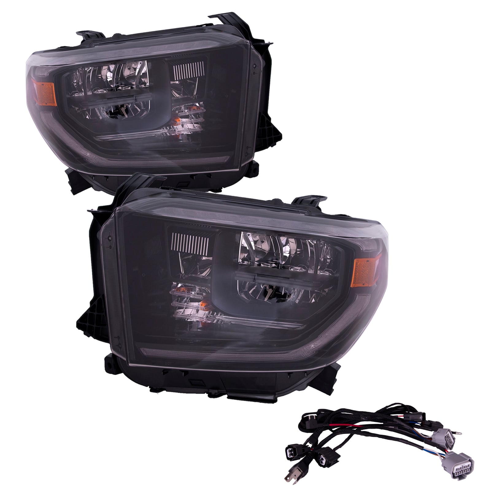 PERDE Toyota Tundra TRD PRO Style LED Headlight Conversion Kit (Set; Bi ...