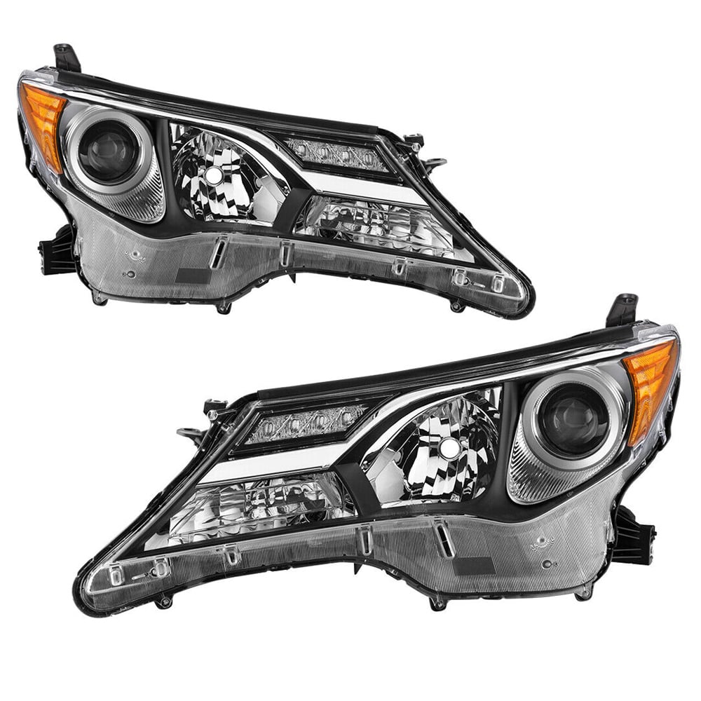 Left and Right Headlights Compatible With Toyota RAV4 2013-2015 Japan Built