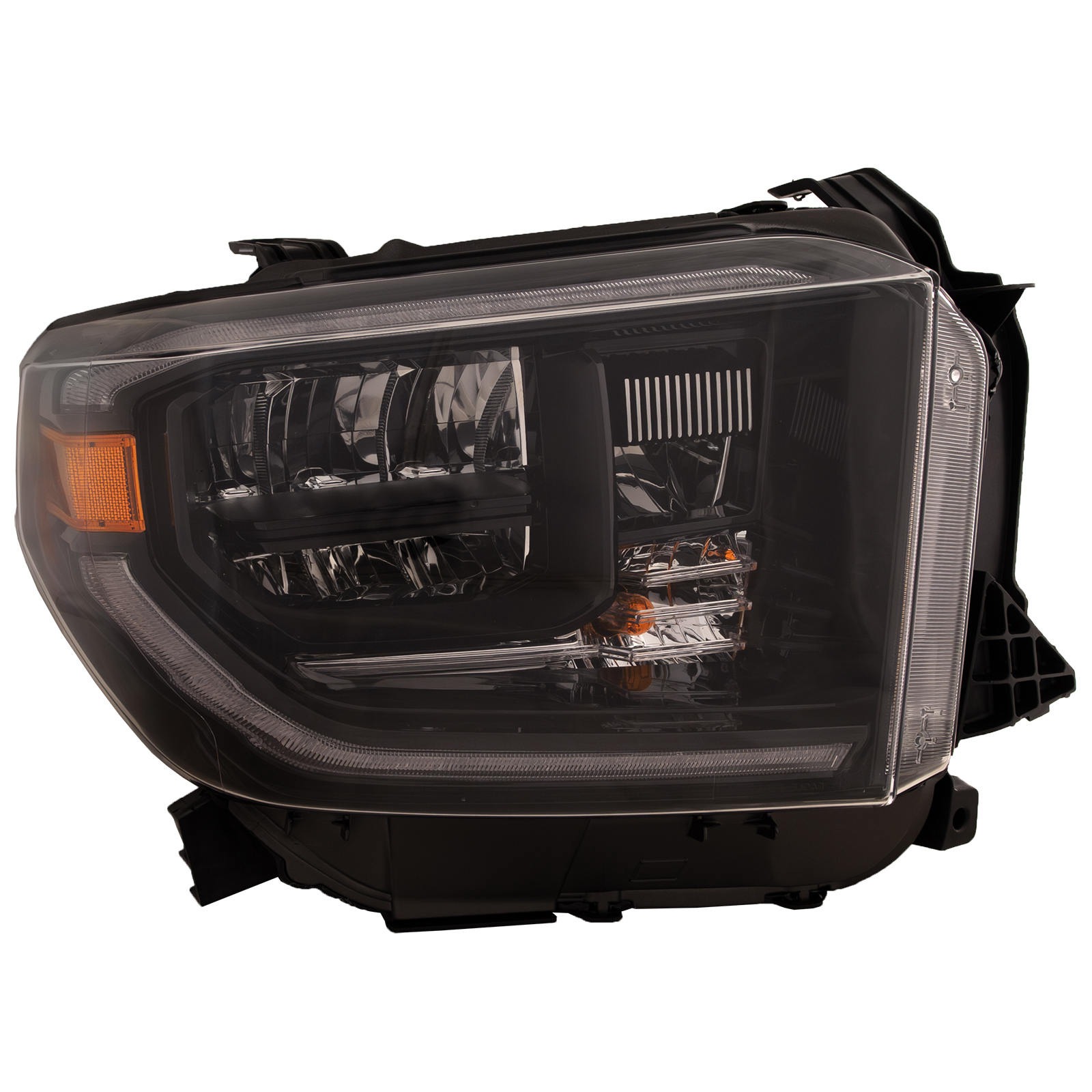 LED DRL Headlight w/Smoked Chrome Accent Right Passenger Side For ...