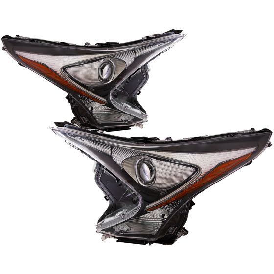 Headlights Set Fits 16-18 Toyota Prius Touring Models CAPA Certified ...