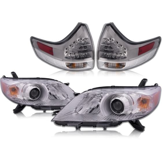 Headlight and Tail Light Set Halogen CAPA Certified Right Passenger ...