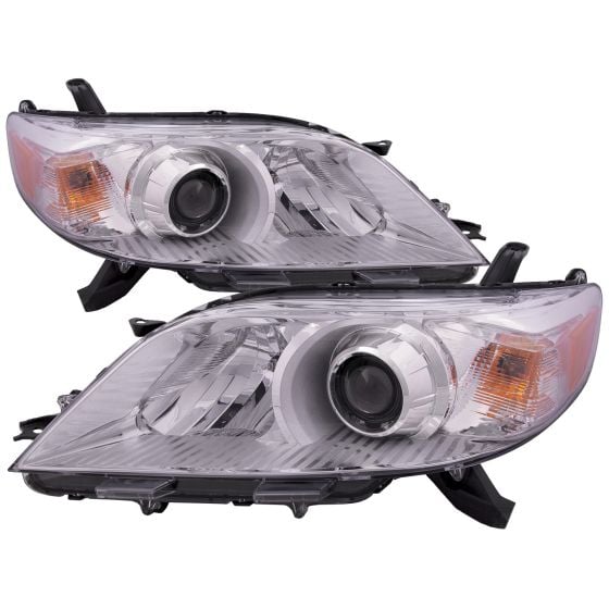 Headlights Set Halogen CAPA Certified Right Passenger Left Driver Fits ...