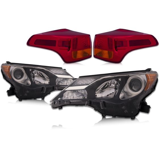 Headlight and Tail Light Set Unit CAPA Certified Left And Right Pair ...