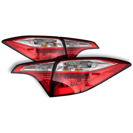 Inner Outer Pair Tail Lights CAPA For 2014-2016 Toyota Corolla