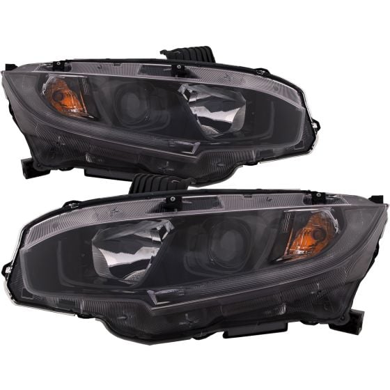 Headlight Halogen CAPA Certified Left And Right Pair Fits 2019-2021 ...