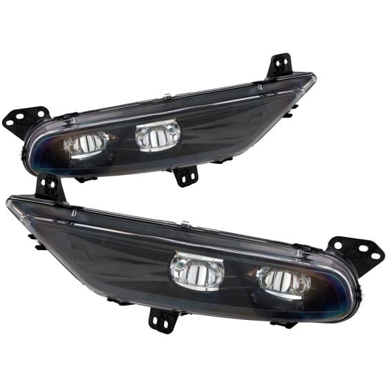 Fog Light LED CAPA Certified Left Driver Right Passenger Pair Fits 2015 ...