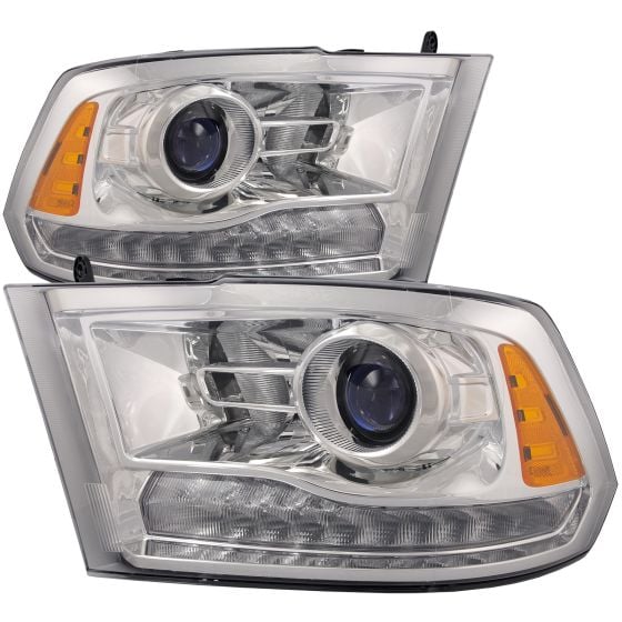 Headlights For Dodge Ram 1500 2500 3500 Pick Up 13-15 Halogen Projector ...