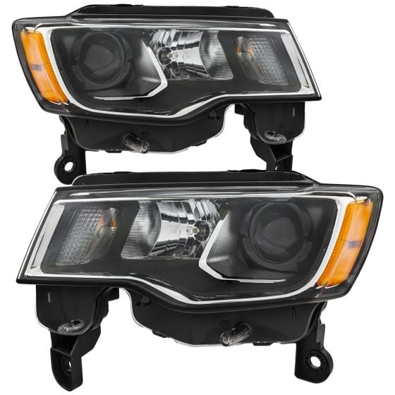 Headlights Pair For Jeep Grand Cherokee 17-22 CAPA Certified Halogen ...