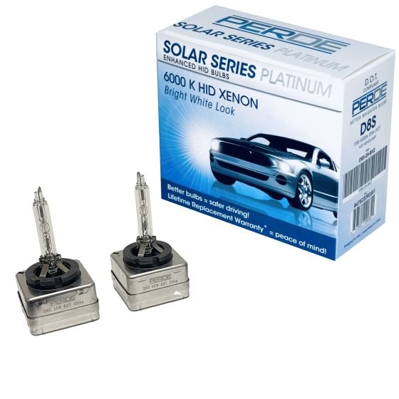 PERDE Solar Series Platinum 6000K D8S HID (Set; Pair)