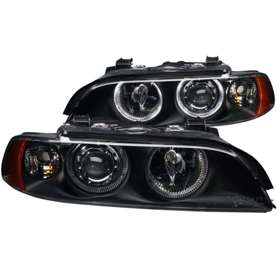 BMW E39 5 Series Black Housing Halogen Headlights Compatible with BMW ...