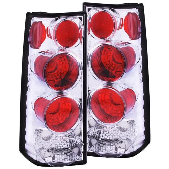 Chrome Housing Halogen Tail Light Compatible with Chevrolet GMC Express ...