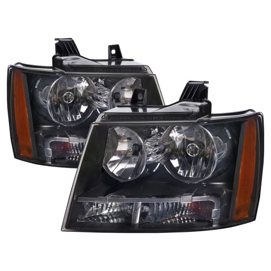 PERDE 2007-2014 Chevy Suburban/Tahoe/Avalanche Black Performance Lens ...