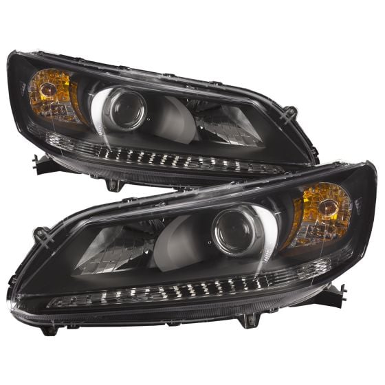 Halogen Headlight Pair Left Driver Right Passenger Side Assembly ...