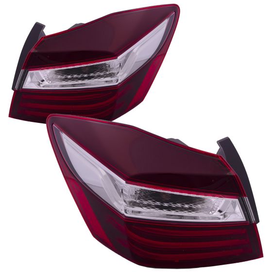 LED Tail Lights Set Left Driver Right Passenger Pair Fits 2016-2017 ...