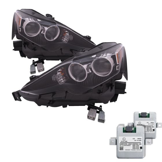 PERDE LED Headlights Pair With LED Driver Unit Fits Lexus 2014-2015 ...