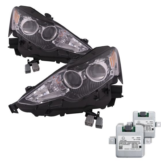PERDE LED Headlamps With LED Driver Unit Lexus Is200T Is250 Is300 Is350 ...