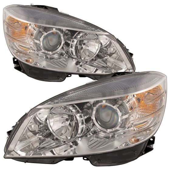 PERDE Chrome Housing Halogen with Performance Lens Headlights ...
