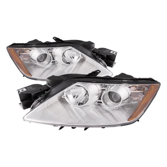 PERDE Projector Headlight Set Fits 2007-2011 Mazda CX-7 Chrome Housing ...