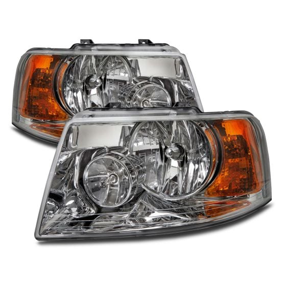 Front Halogen Headlights Set Chrome Fits Thor Motor Coach ACE 2011-2016 ...