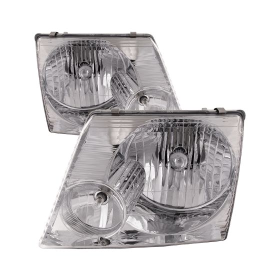 Itasca Sunstar 2010-2015 Motorhome RV Left and Right Chrome Headlights Pair