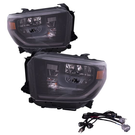 PERDE Toyota Tundra TRD PRO Style LED Headlight Conversion Kit (Set; Bi ...
