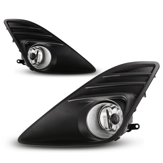 Halogen Fog Light Kit With Clear Lens For 2012-2014 Toyota Camry