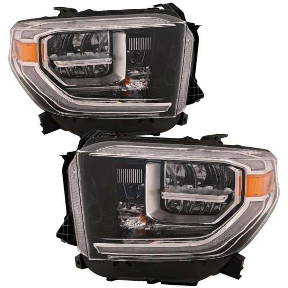 Headlight Pair For 18-21 Toyota Tundra Left Driver and Right Passenger ...