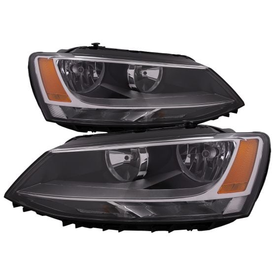 Headlights Halogen Set 4-Door Sedan Right Passenger Left Driver Pair ...