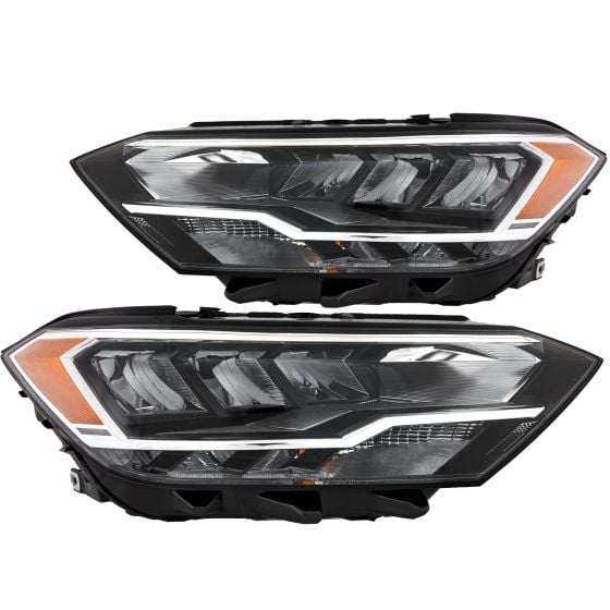 Left and Right Headlights Compatible With Volkswagen Jetta 2019-2021 ...