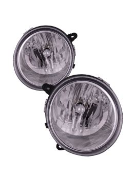 Halogen Headlight CAPA Certified Left And Right Pair Fits 2007-2017 ...