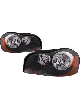 Driver Passenger Halogen Headlight Set For 03-14 Volvo XC90; CAPA Certified