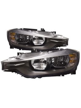 Headlights Set Halogen Driver Left Right Passenger Pair Fits 2012-2015 ...