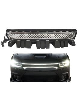 Mesh Grille with LED DRL and Startup Sequence for 2015-2023 Dodge Charger