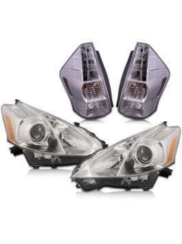 Headlight and Tail Light Set Halogen Driver Left Right Passenger Pair ...