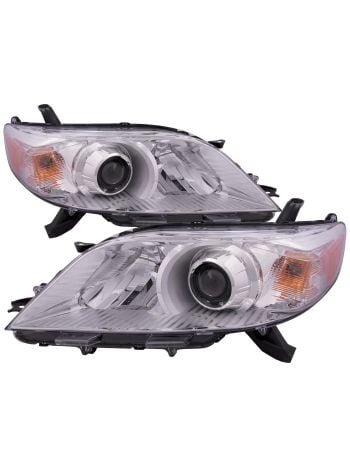 Headlights Set Halogen CAPA Certified Right Passenger Left Driver Fits ...