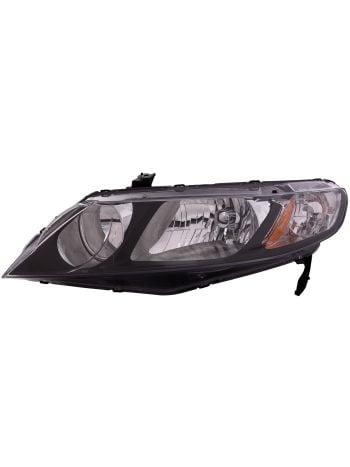 Halogen Headlight UNIT Left And Right Pair CAPA Certified Fits Honda ...