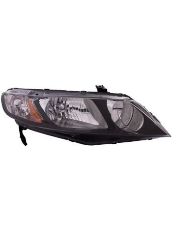 Halogen Headlight UNIT Left And Right Pair CAPA Certified Fits Honda ...