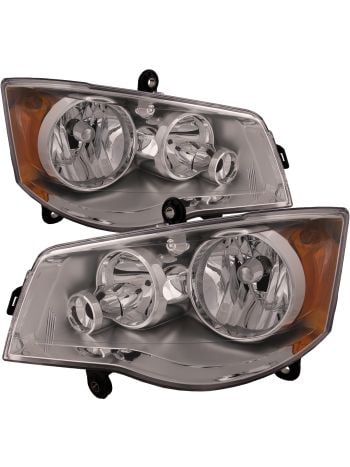 Headlights For 08-16 Chrysler Town & Country 11-20 Dodge Caravan Pair ...