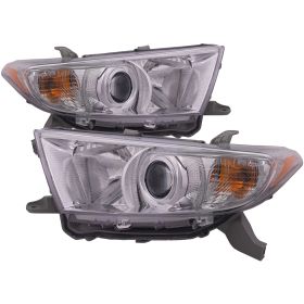 Halogen Headlight CAPA Certified Left And Right Pair Fits 2011-2013 ...