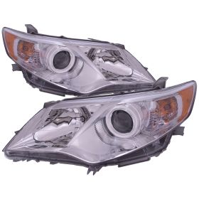 Headlight Halogen Right And Left Pair CAPA Certified Fits 2012-2014 ...