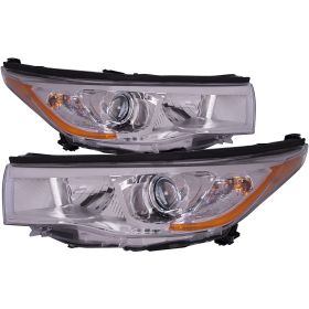 Headlight Right And Left Pair CAPA Certified Fits 2014-2016 Toyota ...