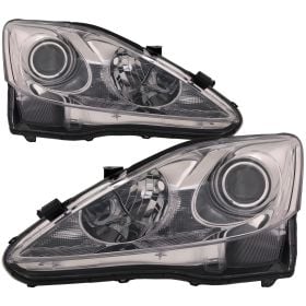 Headlight Halogen CAPA Certified Left And Right Pair Fits 2006-2008 ...
